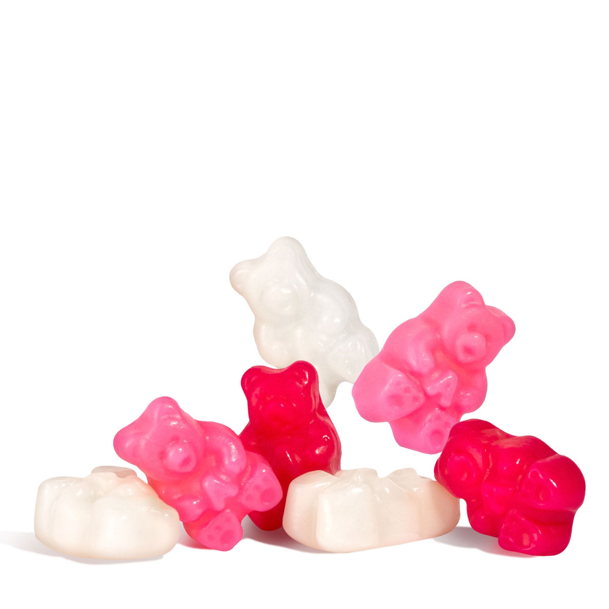 Pink & White Gummi Glow Bears – Bulk Candy Store