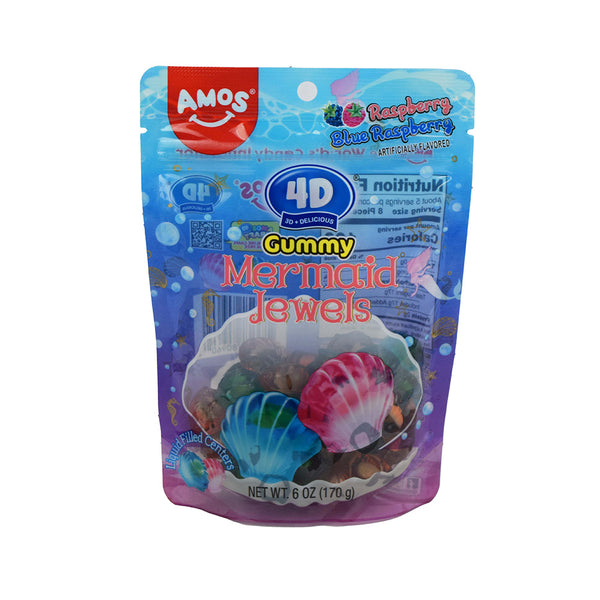 Amos - 4D Gummy Mermaid Jewels – Bulk Candy Store