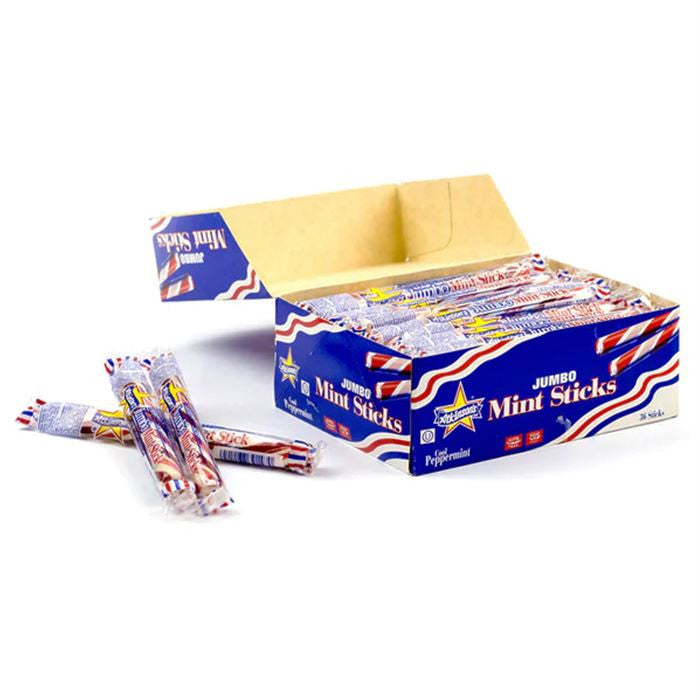 Jumbo Mint Sticks - 36 Count Box – Bulk Candy Store
