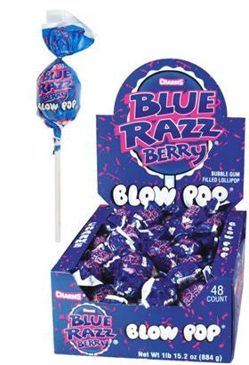 Charms Blow Pops Blue Razzberry - 48 Count – Bulk Candy Store