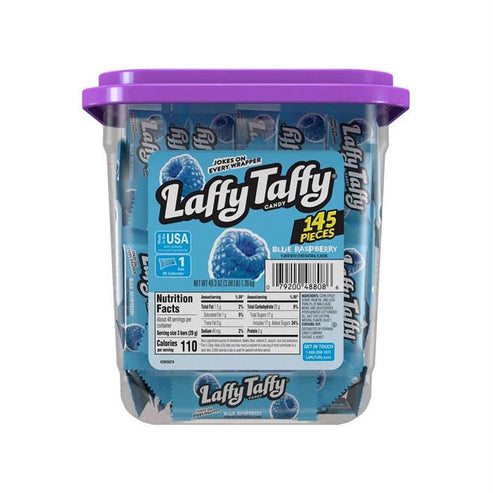 Laffy Taffy Blue Raspberry - 145 Count Tub – Bulk Candy Store