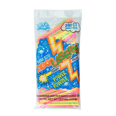 Neon Laser Straws - 240 Count – Bulk Candy Store