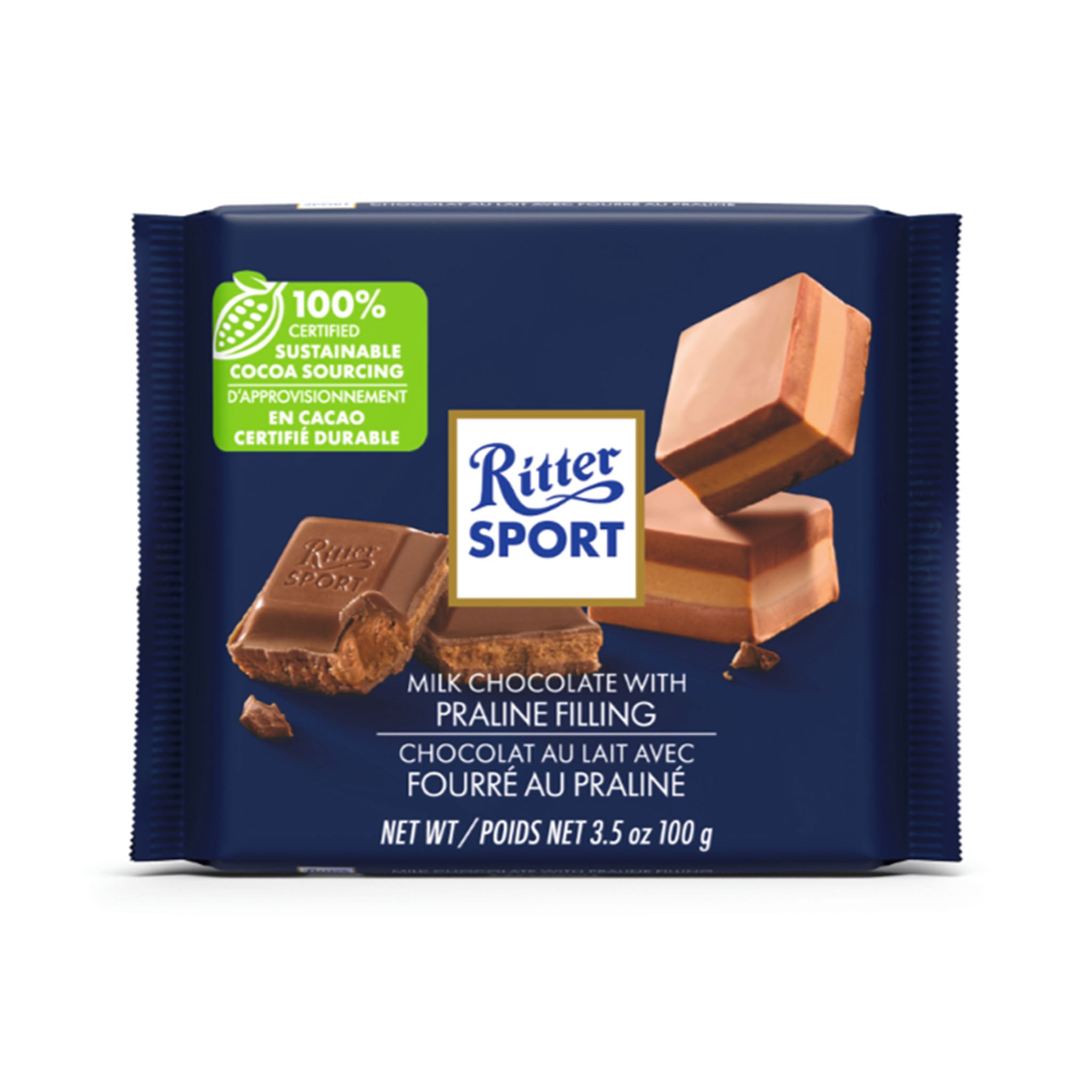 Ritter Sport Milk Chocolate with Praline Filling - 100g – Bulk Candy Store