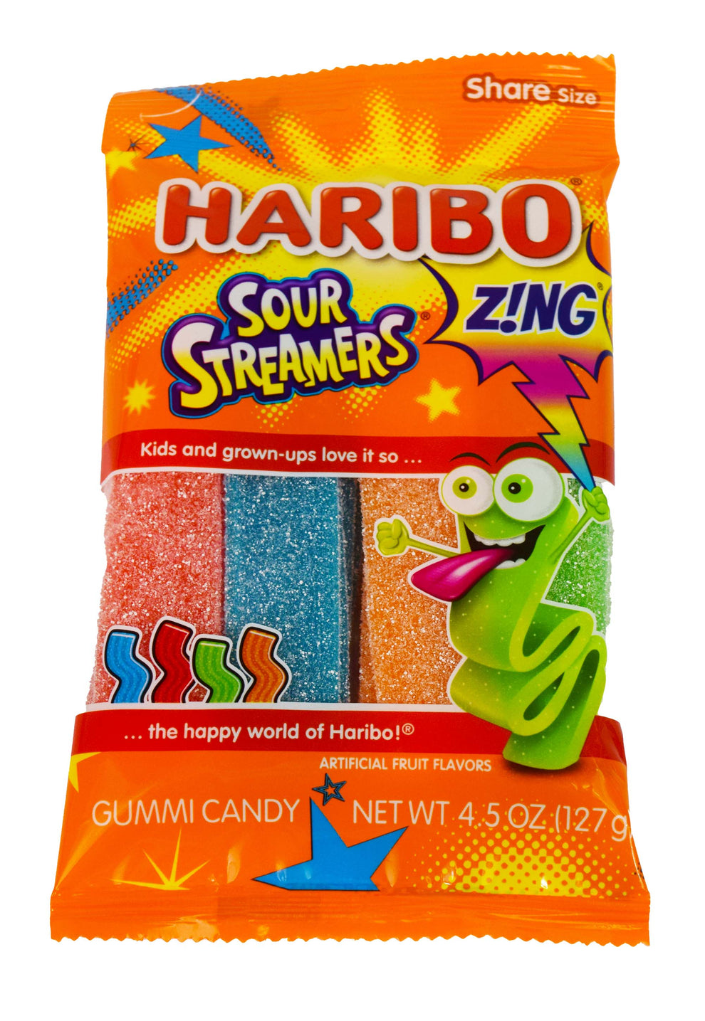 Haribo Z!NG - Sour Streamers – Bulk Candy Store